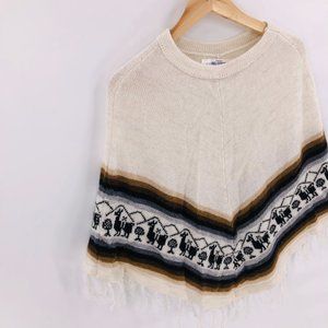 Inka Quechua | Sweaters | Authentic Hand Made Wool Fringe Poncho From ...